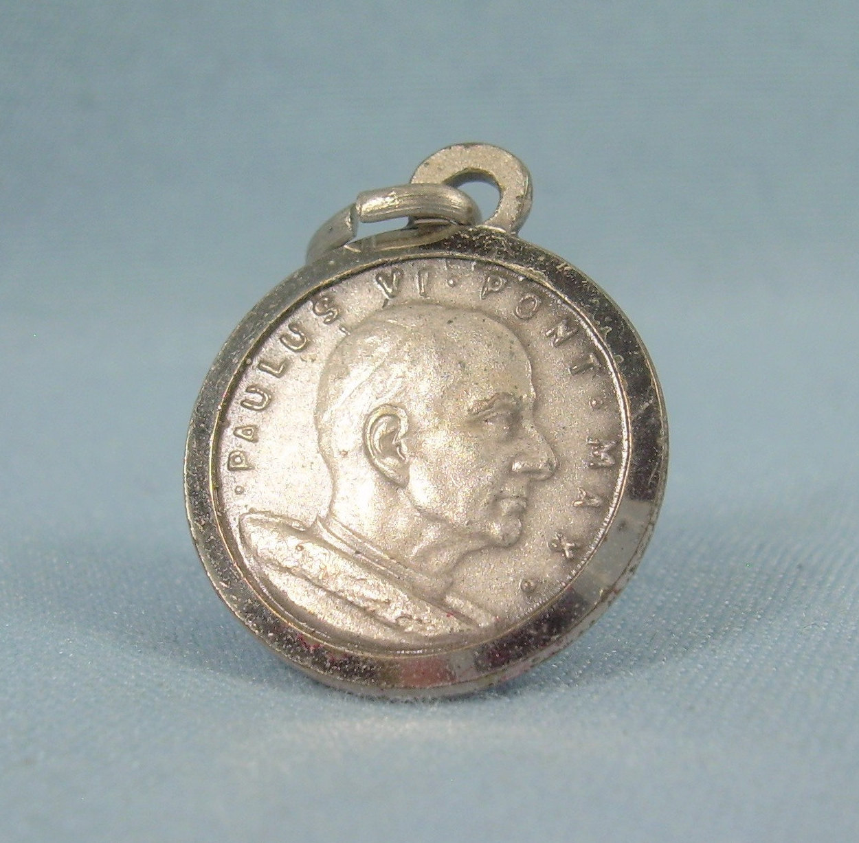 800 SILVER ROMA POPE Paulus Vi Pont Max Charm Pendant-vintage Rome ...