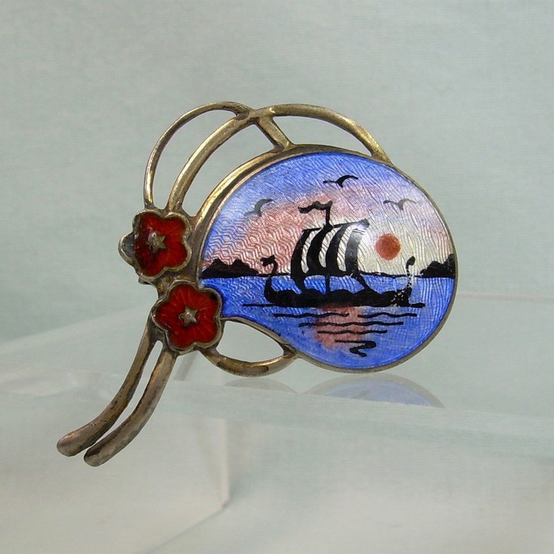 Viking Ship Pin - Etsy