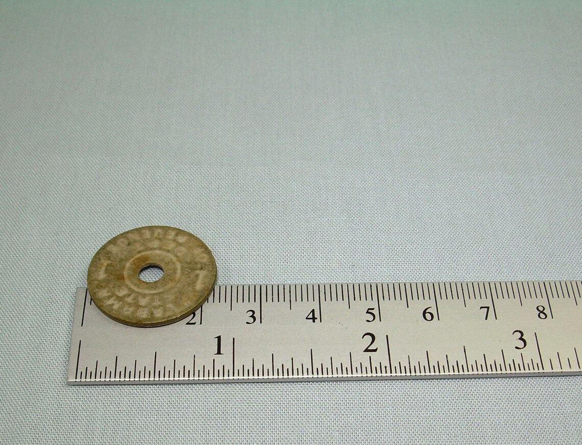 ANTIQUE TAX TOKEN Coin-vintage Cardboard-alabama State Dept-department ...