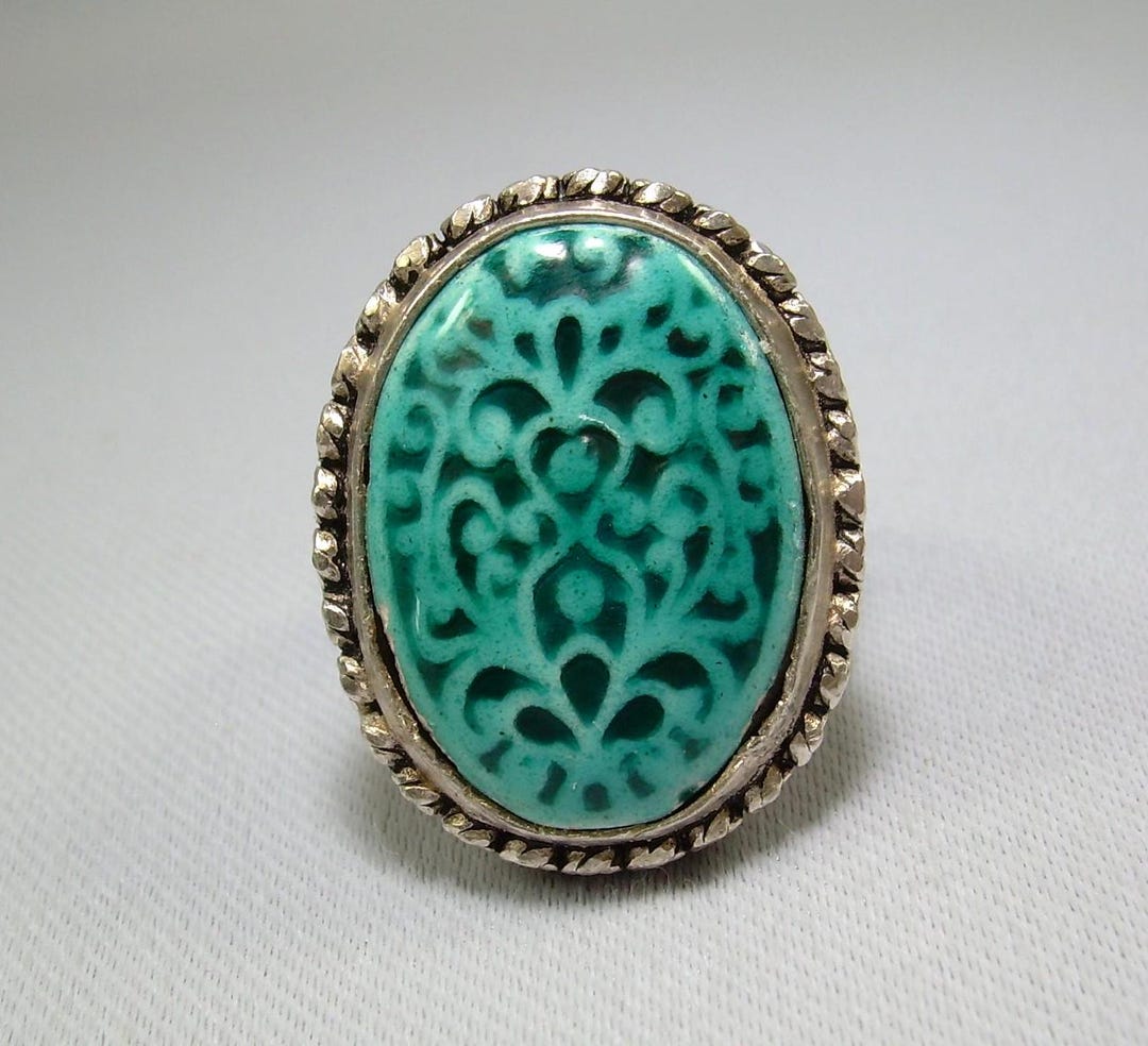 STERLING TURKISH Filigree Ring-vintage 925 Silver-dgs Turkey Hallmark ...
