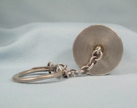 800 SILVER COIN HOLDER Pendant Fob Keychain Key Ring … - Gem