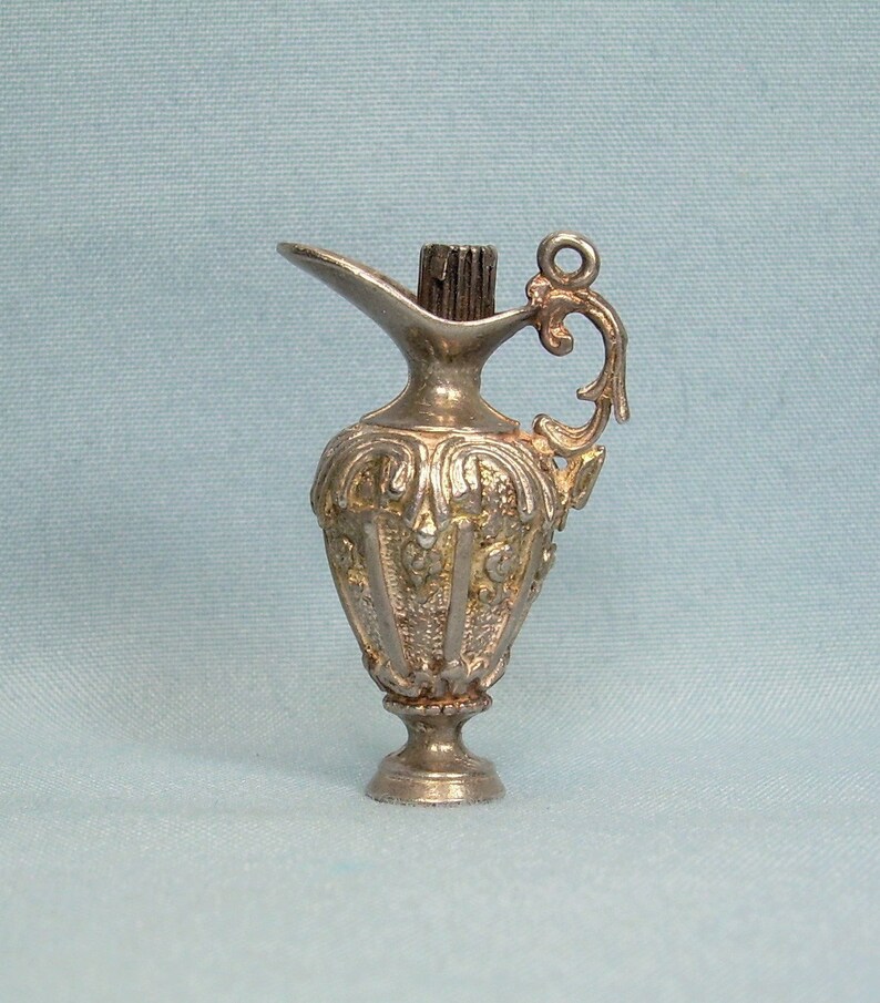 STERLING MINI PITCHER Perfume Bottle Pendant Charm-vintage | Etsy