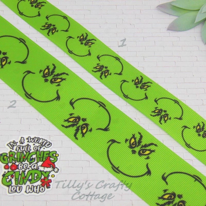 Grinch Ribbon - Etsy