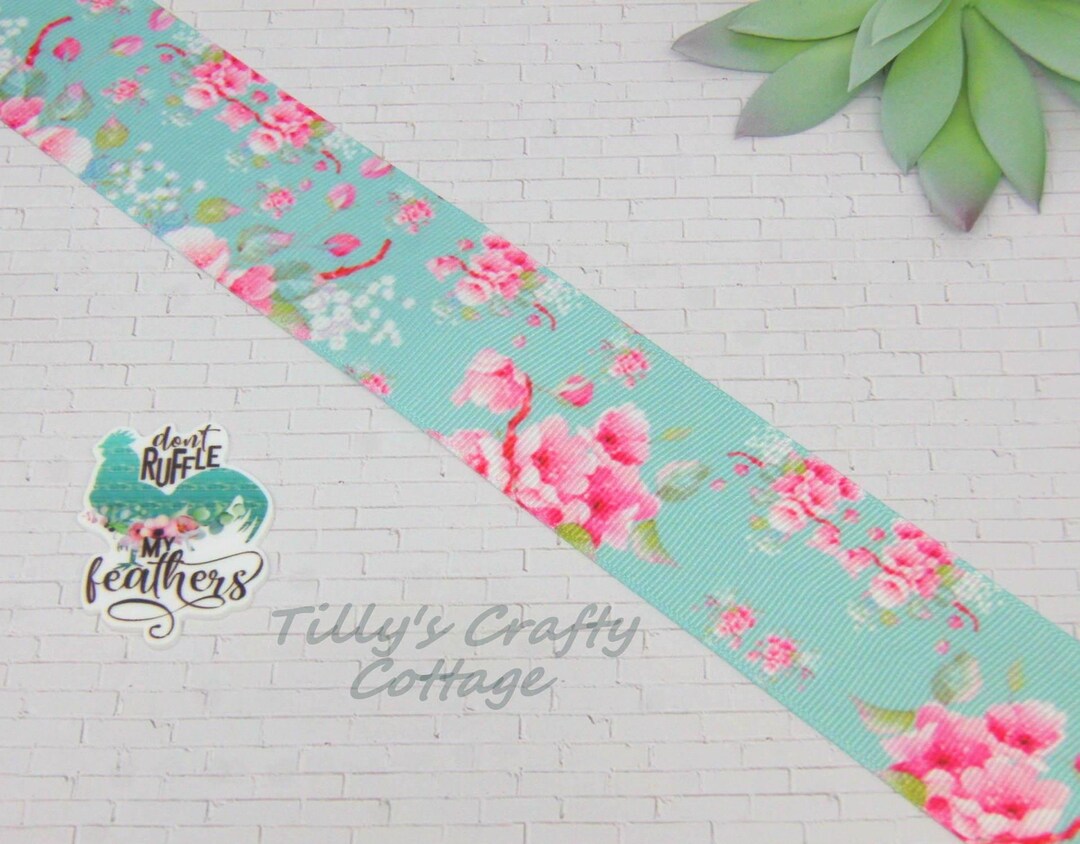 1.5" Country Chicken Grosgrain Ribbon, Rooster Don't Ruffle My Feathers ...