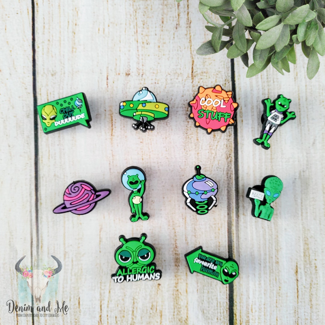 Aliens, Space, Outer Space Charms, Aliens Shoe Charms, Space Shoes ...