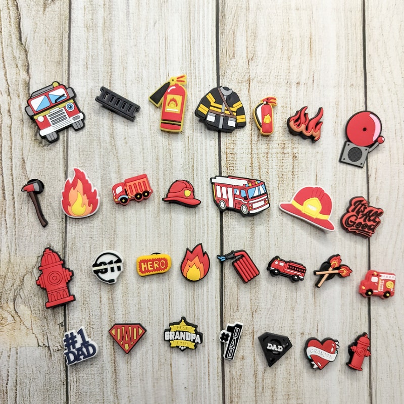 Firefighter Charm - Etsy