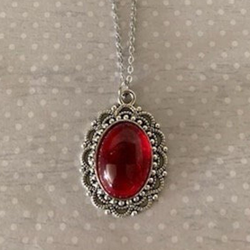 Red Necklace - Etsy