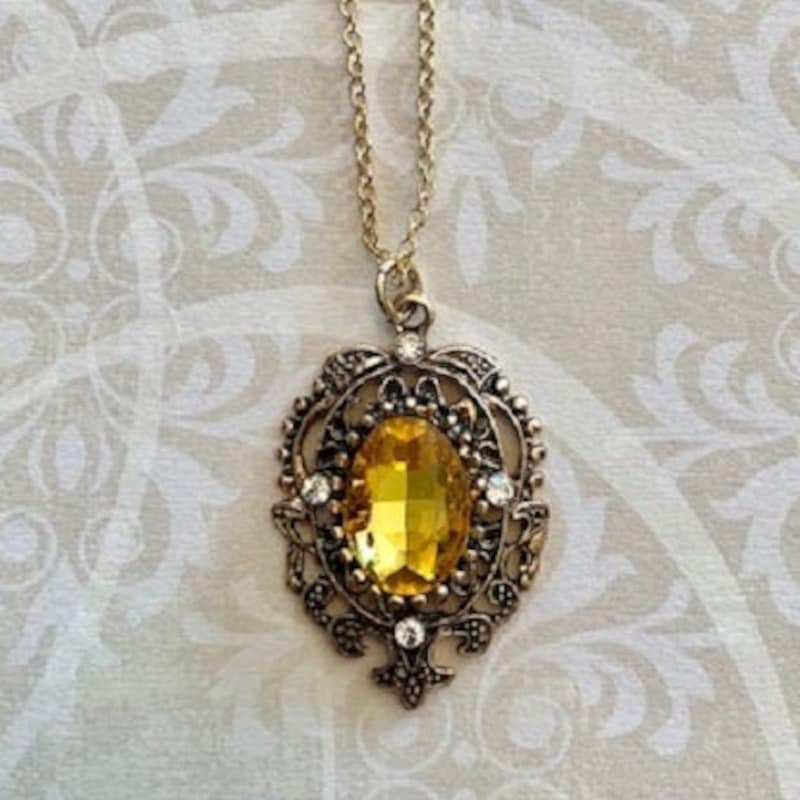 Yellow Necklace - Etsy