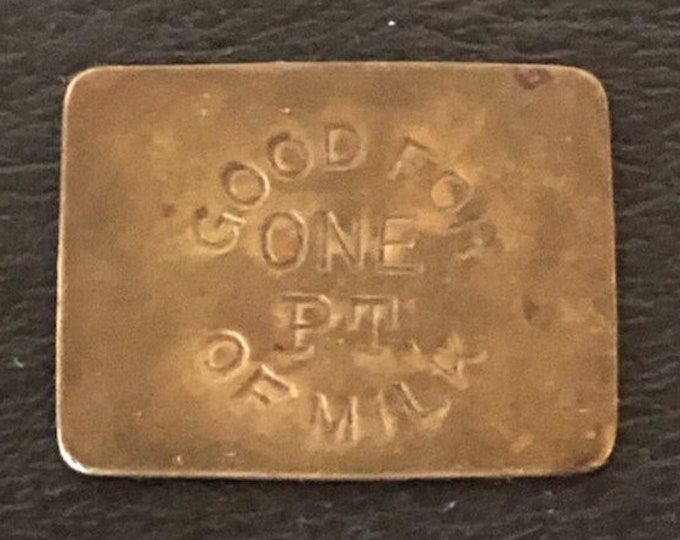 Vintage Brass Dairy Token, Milk Tokens, Vintage Dairy, Tokens, Brass ...