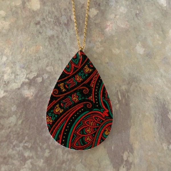 Paisley Necklace - Etsy