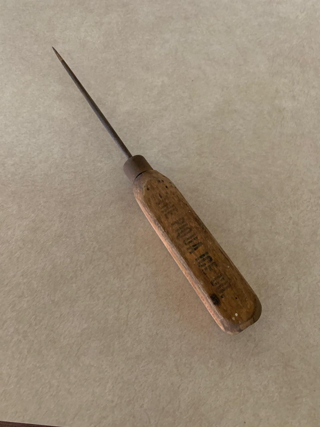Antique Ice Pick, Ice Pick, Vintage Tools, Antique Tools, Wood Handle ...