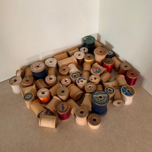 Old Thread Spools - Etsy