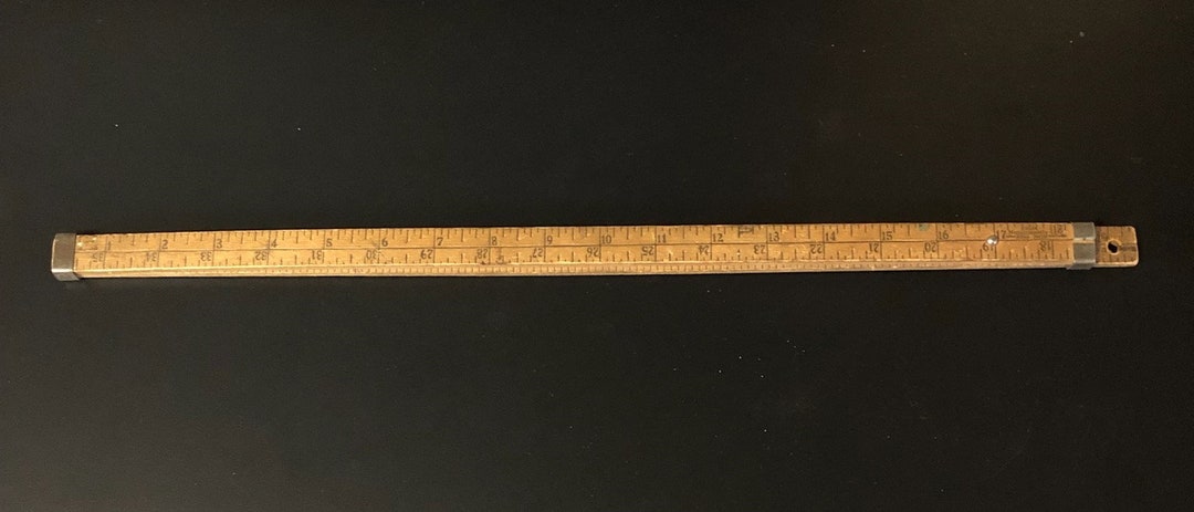 Vintage Sliding Yardstick, Yardstick, Advertising Yardstick, Wood ...