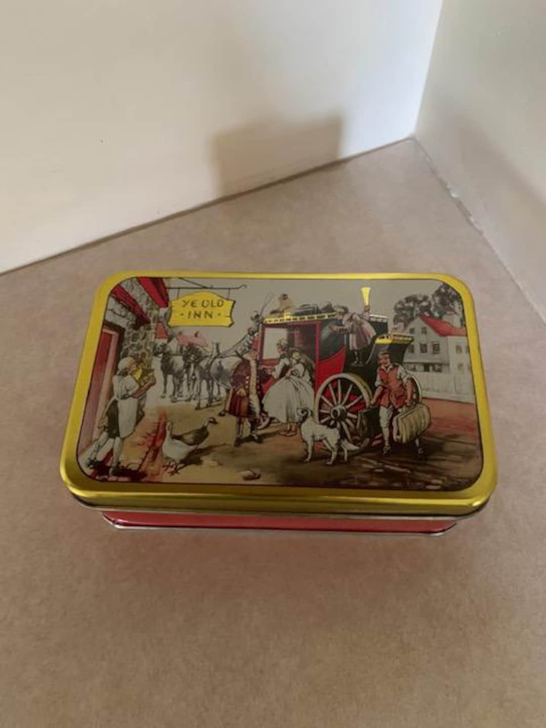 Vintage Bake-in Gift Can, Vintage Tins, Vintage Tin Box, Vintage Metal ...