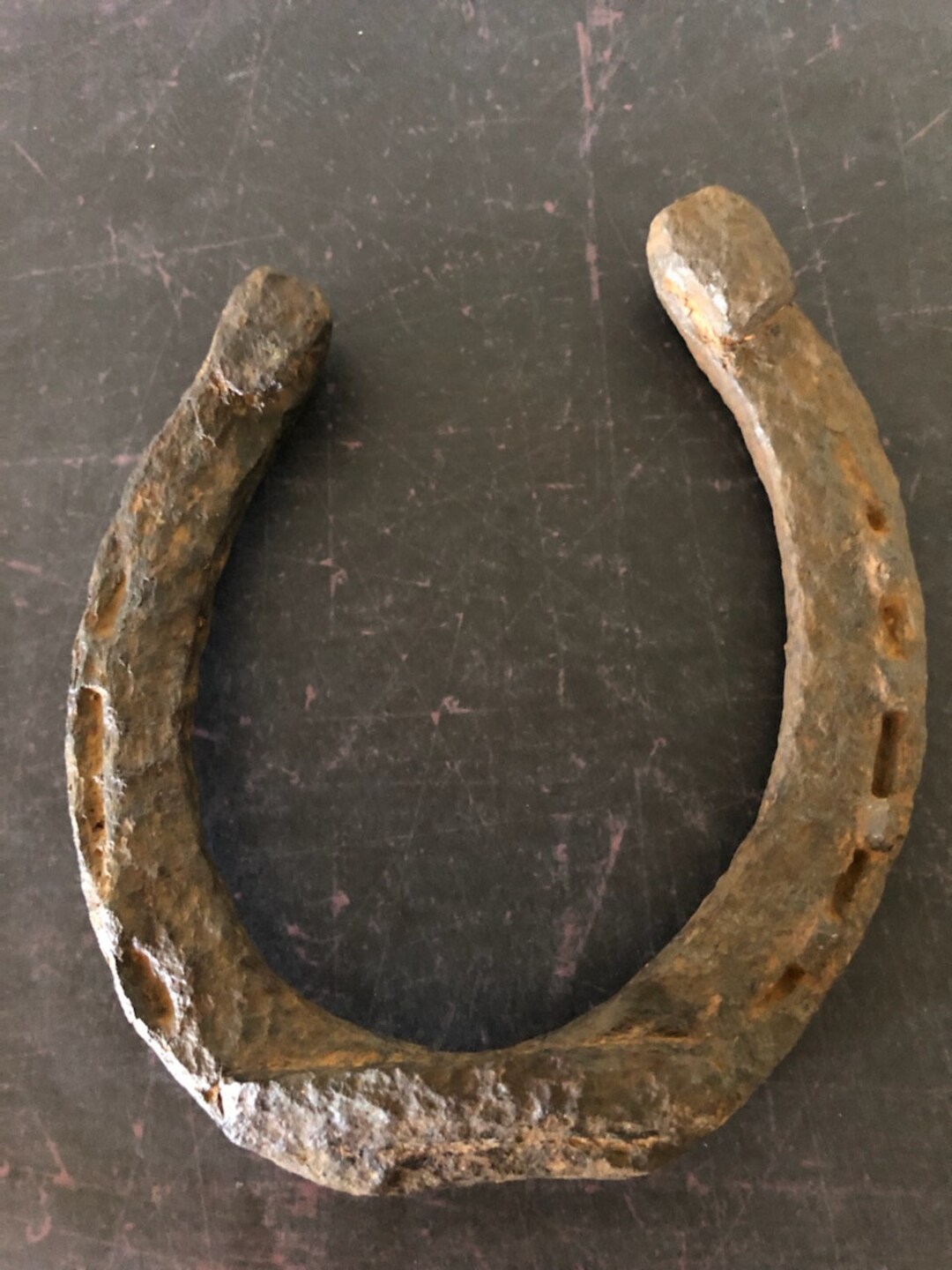 1 1930's Vintage Iron Draft Horseshoe, Vintage Horseshoe, Vintage Horse ...