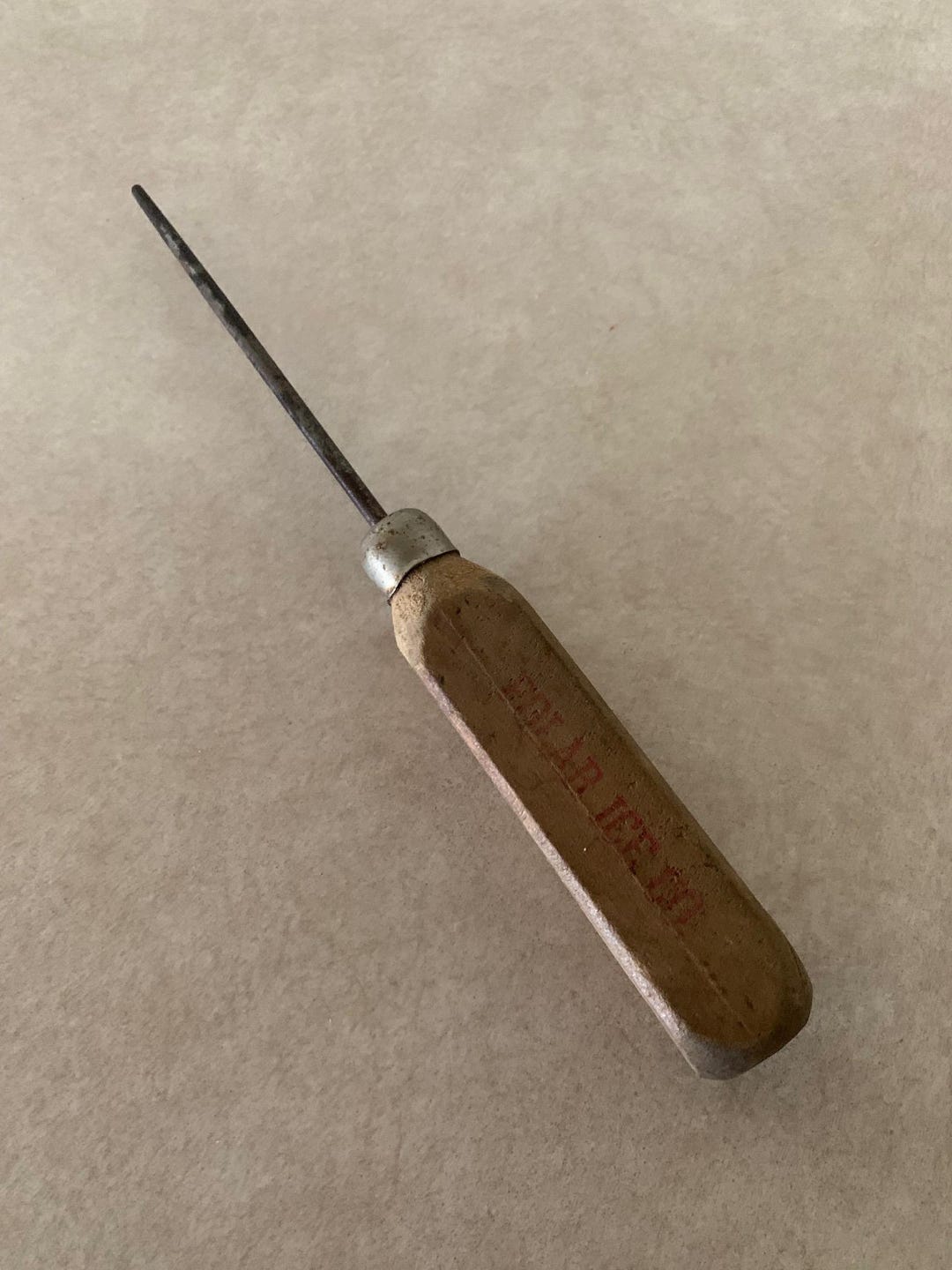 Antique Ice Pick, Ice Pick, Vintage Tools, Antique Tools, Wood Handle ...