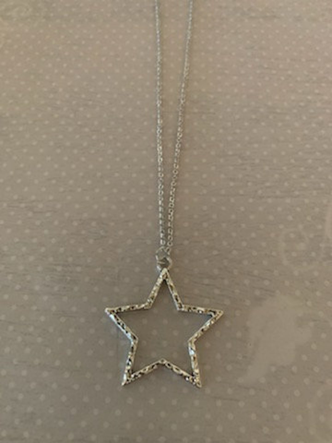 Large Star Necklace, Silver Star Necklace, Silver Star Jewelry, Silver ...