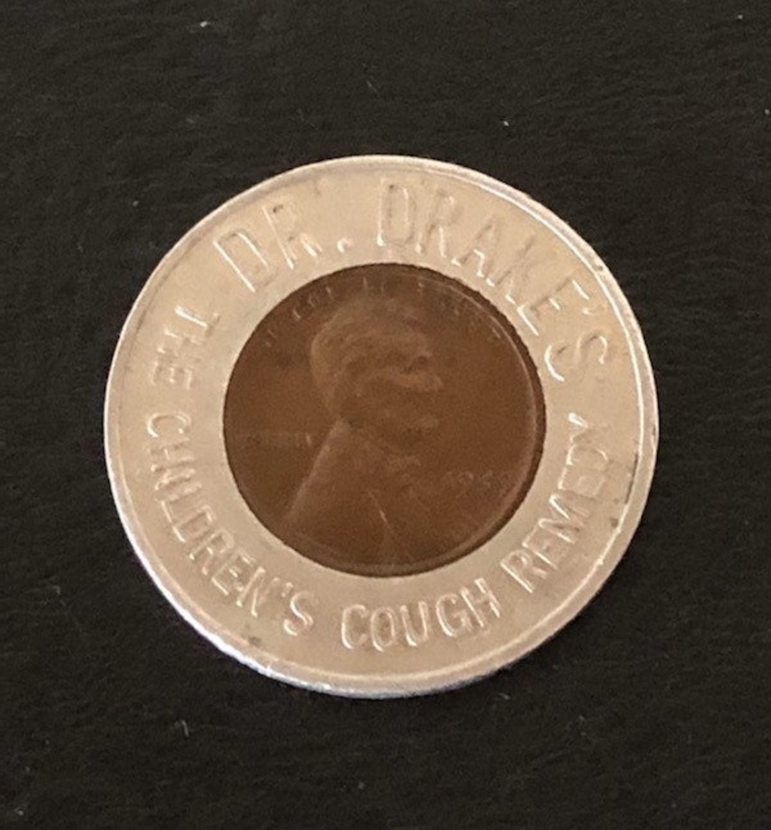 Vintage 1949 Dr Drake Encased Penny, 1949 Penny, Encased Cent, 1949 ...