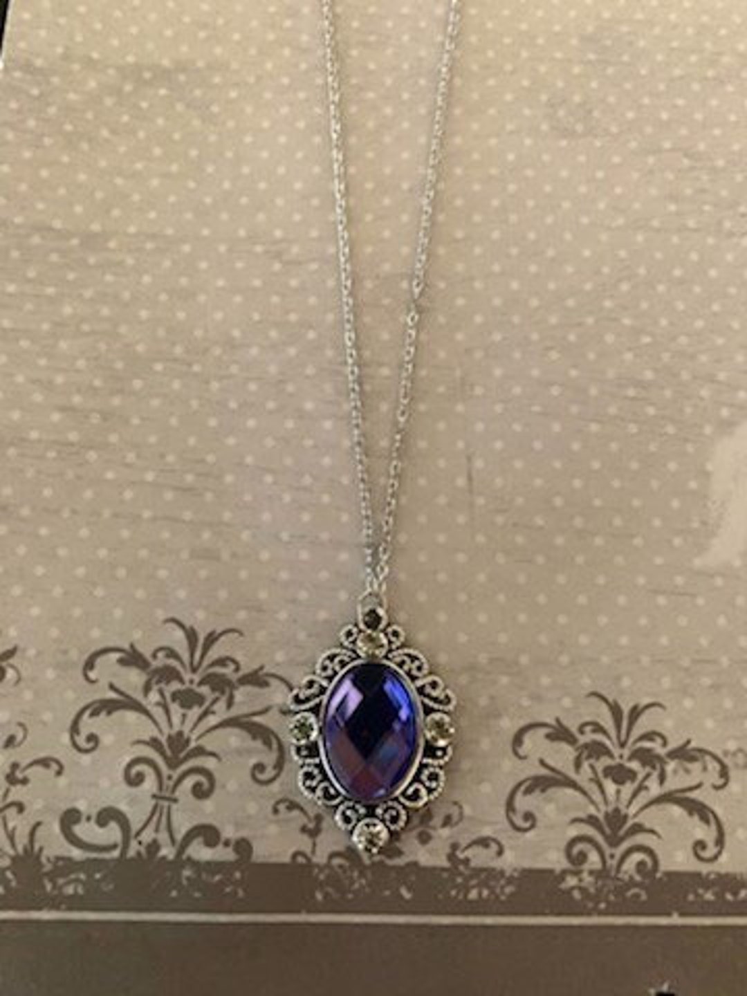 Lavender Stone Necklace, Lavender Necklace, Lavender Jewelry, Purple ...