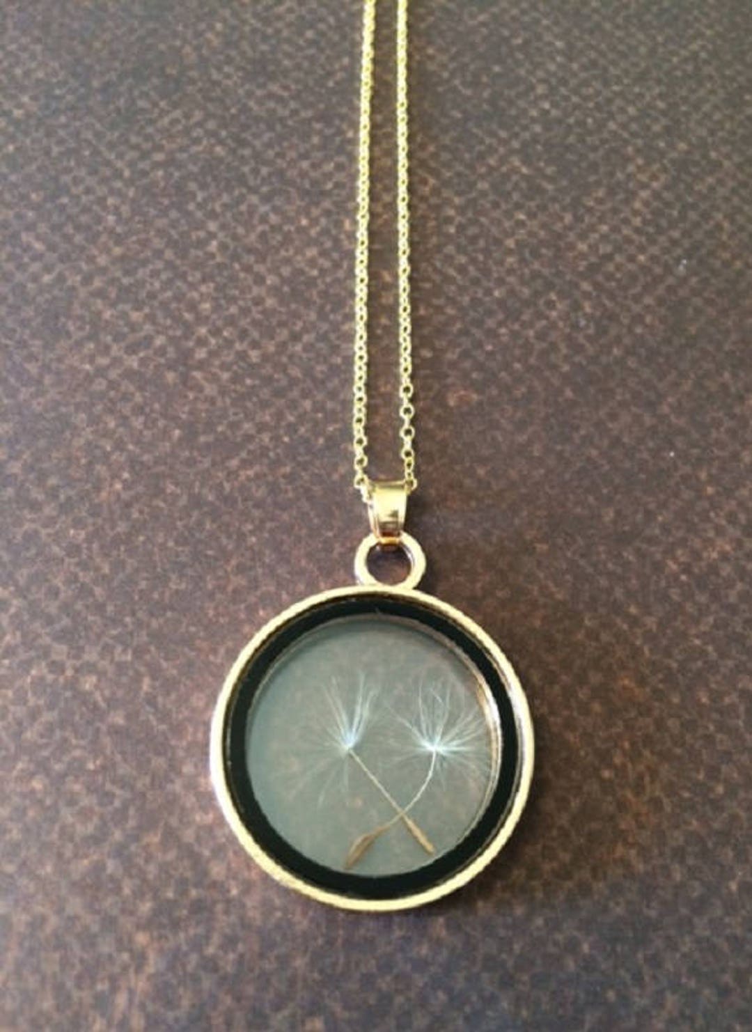 Dandelion Necklace Dandelion Jewelry Dandelion Seed - Etsy