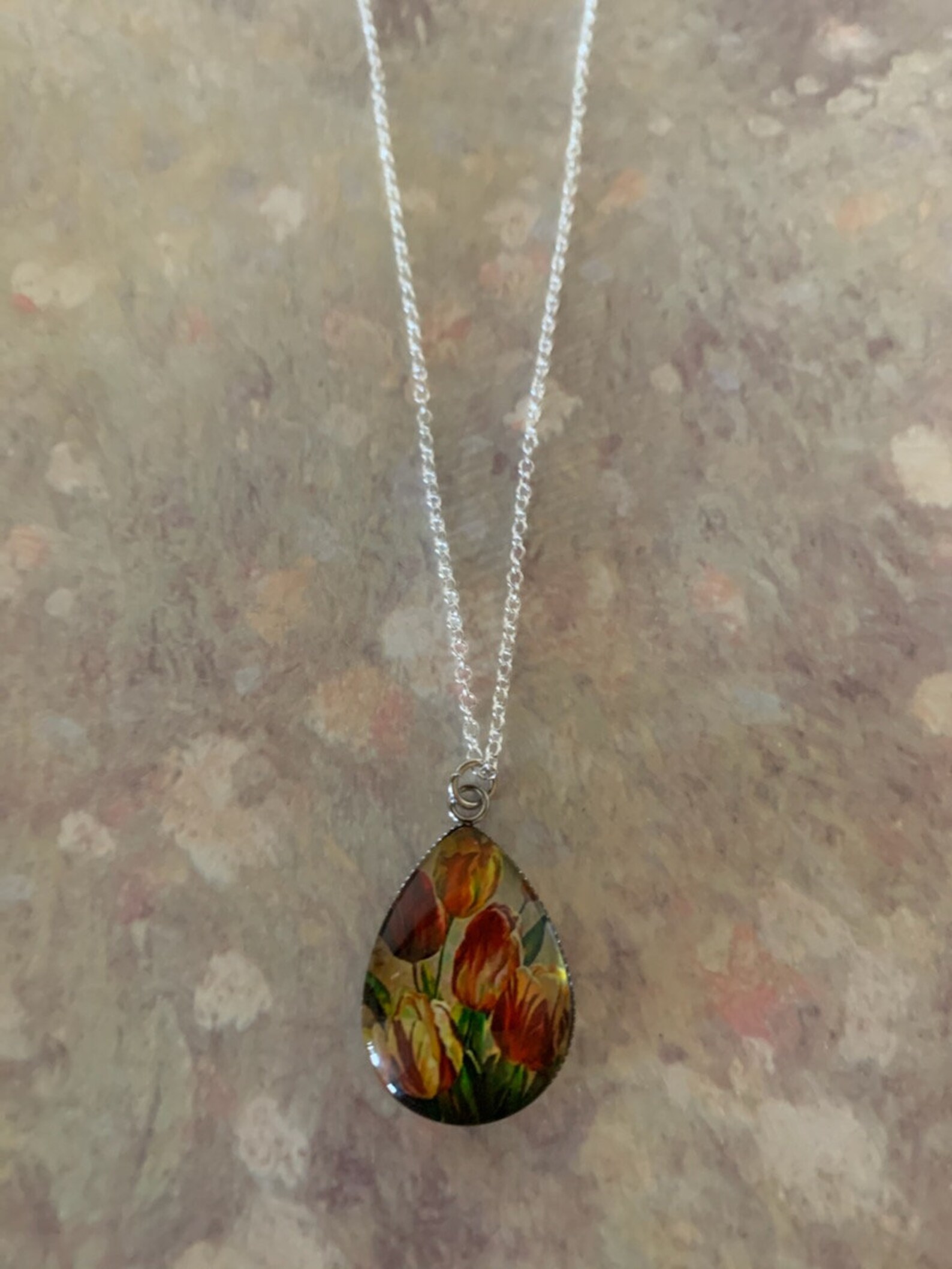 Tulip Necklace Tulip Necklace Tulip Jewelry Tulip Pendant - Etsy