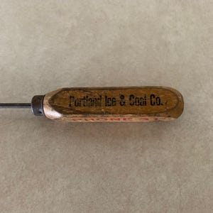 Antique Ice Pick, Ice Pick, Vintage Tools, Antique Tools, Wood Handle ...