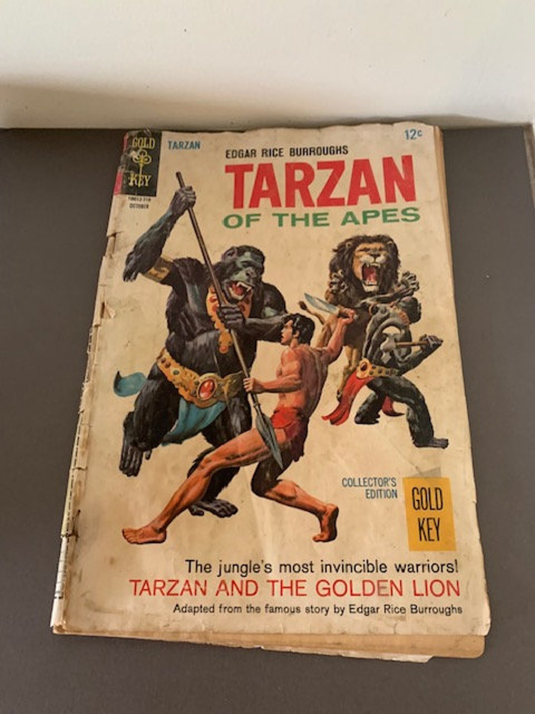 Vintage Comic Book, Tarzan Comic, Comic Book, Old Comic Book, Gold Key ...