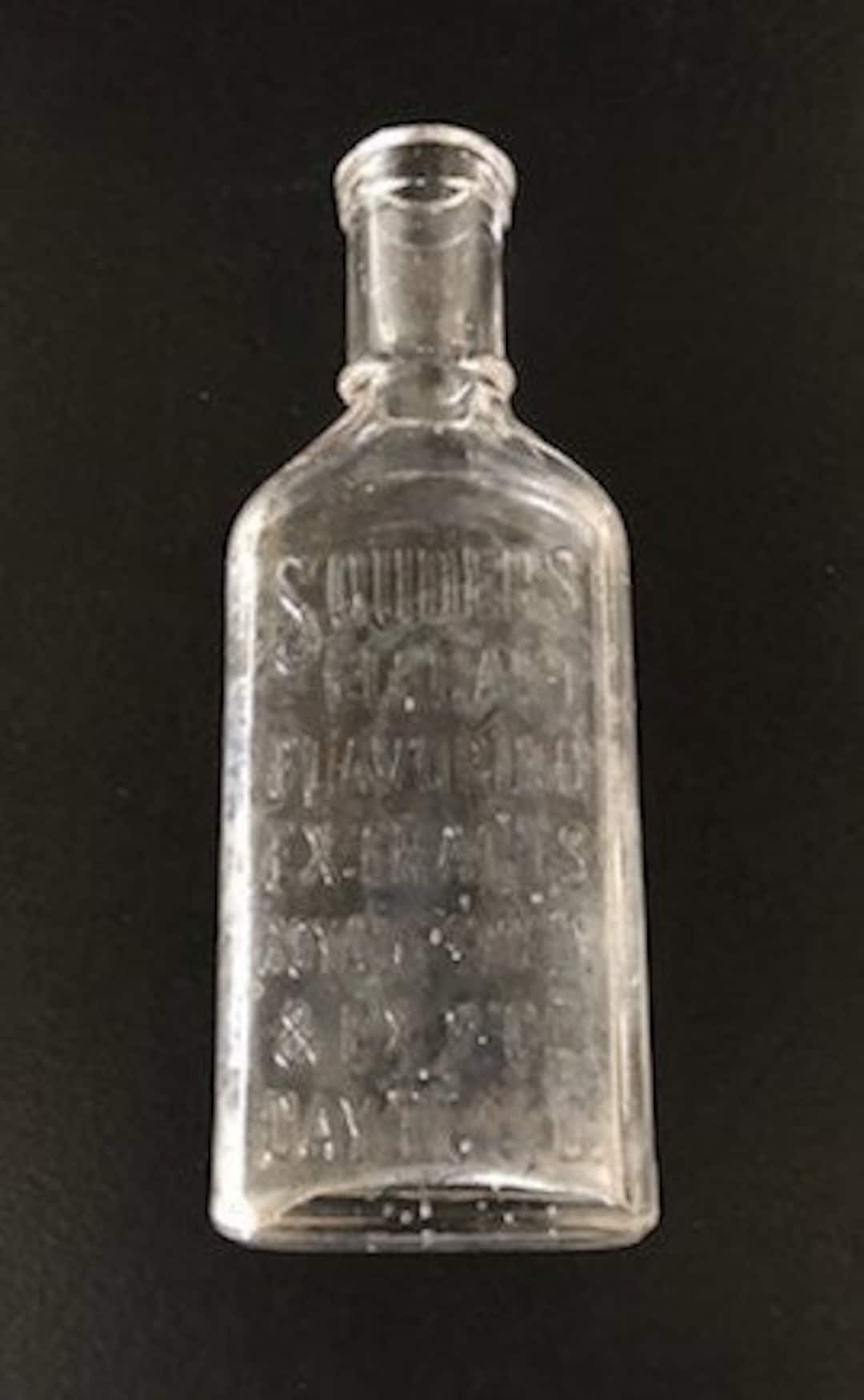 Vintage Flavor Extract Bottle, Vintage Bottle, Antique Glass Bottle ...