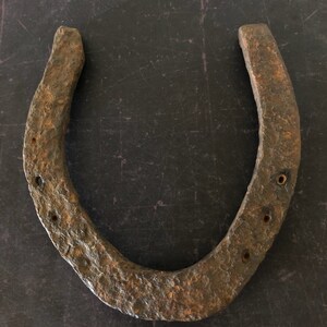 1 1920's Vintage Iron Draft Horseshoe, Vintage Horseshoe, Vintage Horse ...