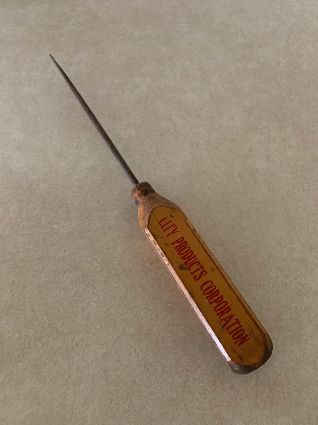Antique Ice Pick, Ice Pick, Vintage Tools, Antique Tools, Wood Handle ...