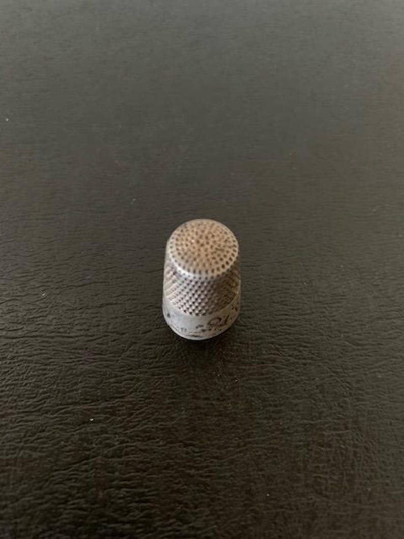 Vintage Sterling Silver Thimble, Vintage Thimble, Sterling Thimble ...