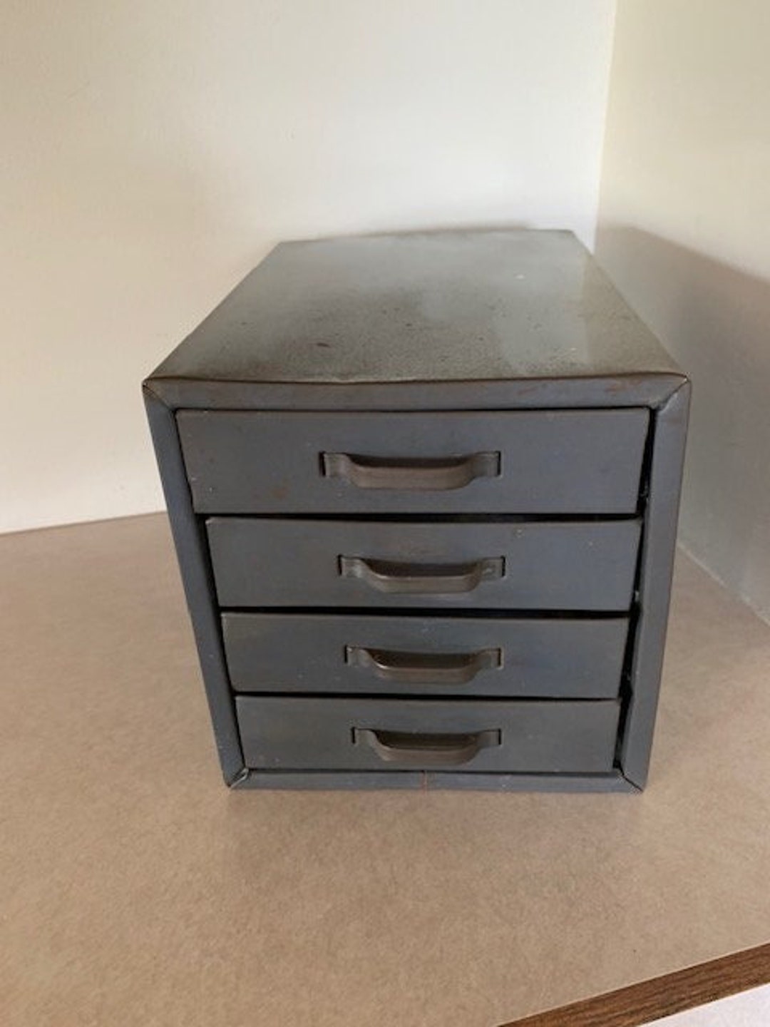 1940s Vintage 4 Drawer Small Parts Cabinet, Vintage Cabinet, Parts ...