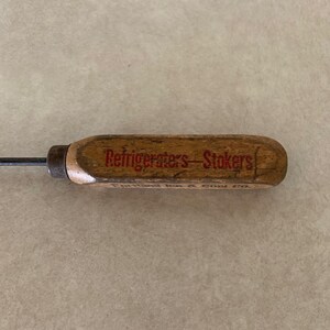 Antique Ice Pick, Ice Pick, Vintage Tools, Antique Tools, Wood Handle ...