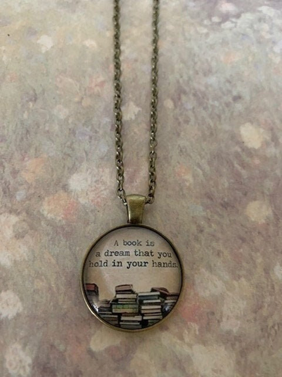 Book Lover Gift - Book Jewelry - Book Jewellery - Book Necklace ...