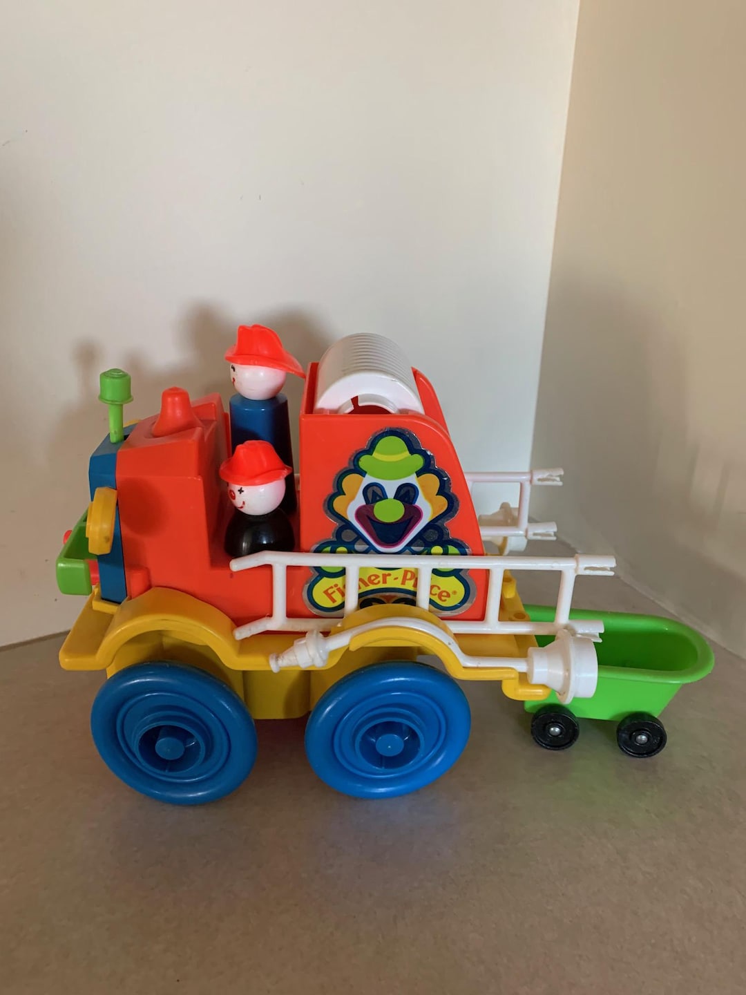 Vintage Clown Fire Truck, Toy Fire Truck, Vintage Clown, Vintage Fire ...