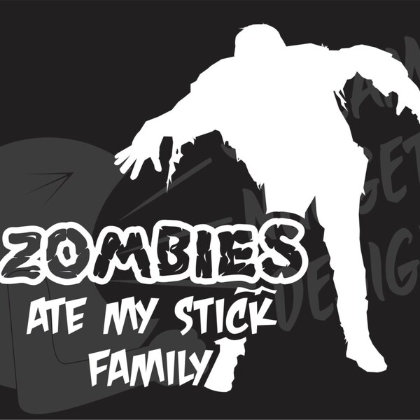 Zombie Stick Figure - Etsy