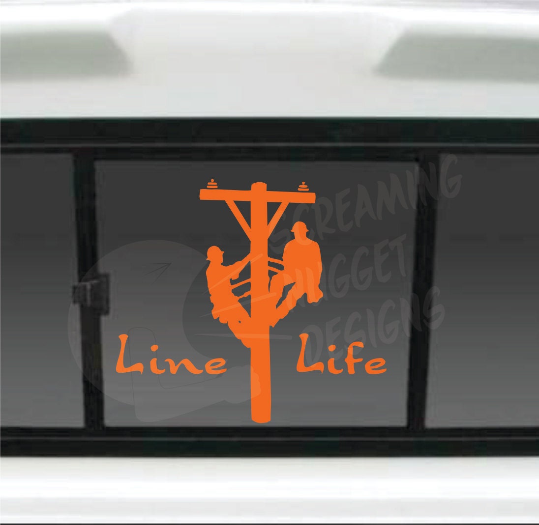 Vinyl "line Life" Decal - Etsy