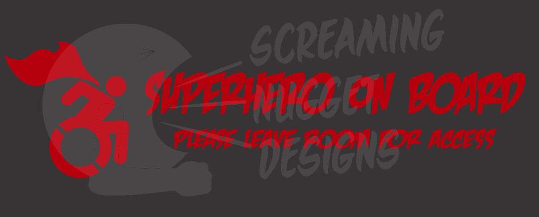 Superhero on Board 10 Inch Decal *NEW Design* (with or Without Oxygen ...