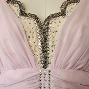 Vintage 1960s Pink and Silver Formal Evening Cocktail Party Dress ...