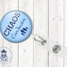 Map Circles Sticker Flakes in a Tin Can | Map Die Cut Stickers in a Tin ...