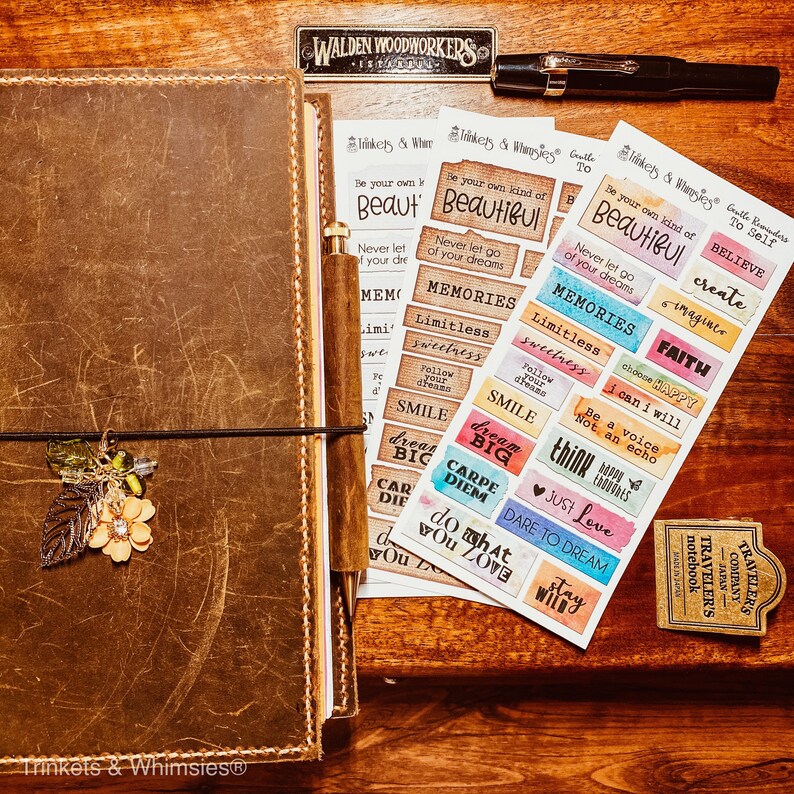 Gentle Reminders to Self Stickers Quotes and Phrases | Etsy