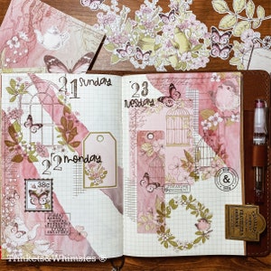 Spring-kissed Journal Stickers | Springtime Stickers | Journal Ephemera ...
