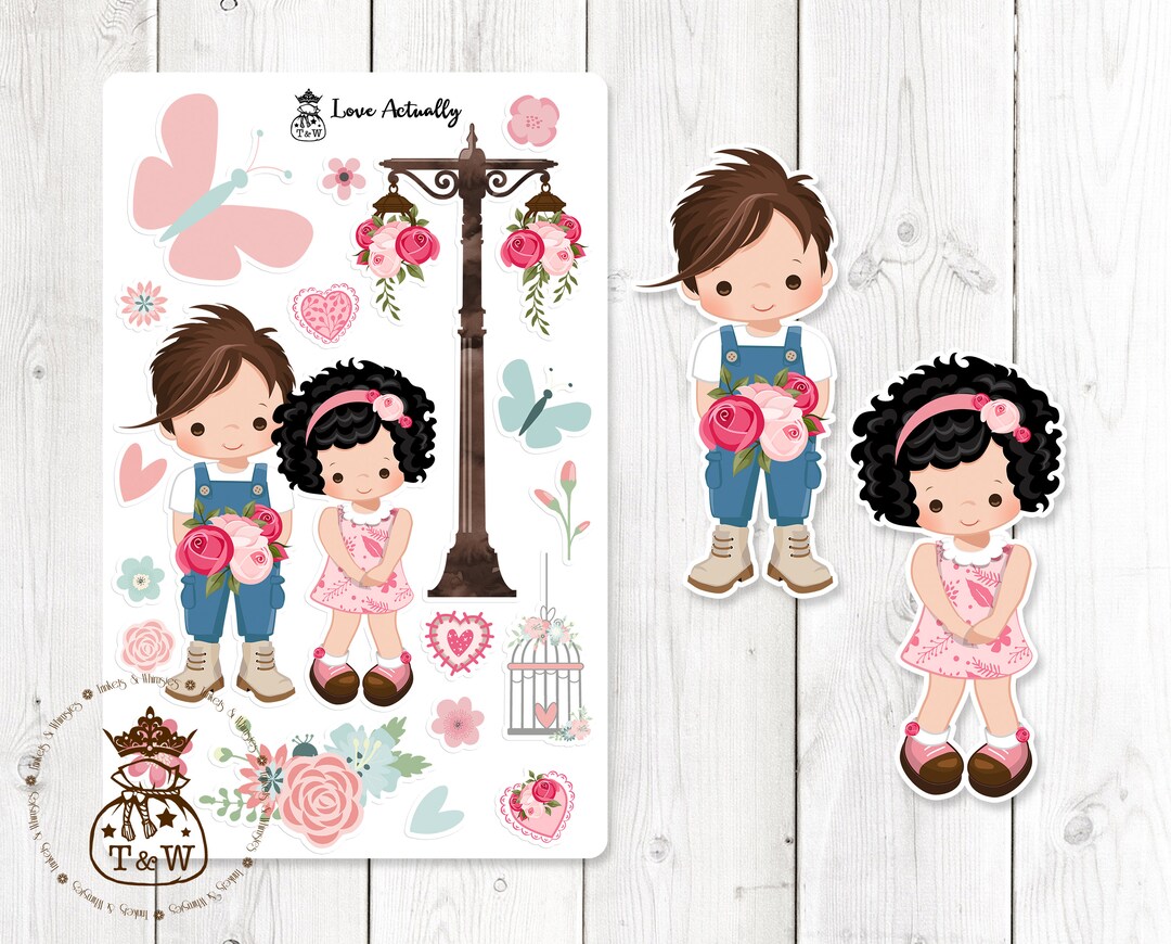 Love Actually Sticker and Die Cut | Raven Hair_glossy - Etsy