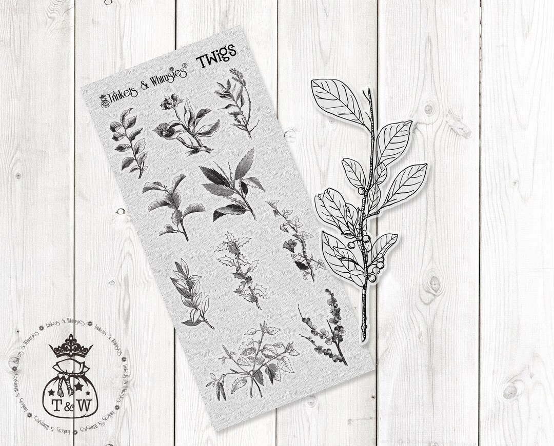 Twig Stickers Botanicals Stickers Branch Stickers - Etsy