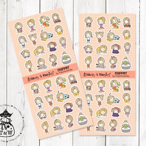 Frippet Daily Activity Stickers | Chibi Planner Stickers | TO Do's ...