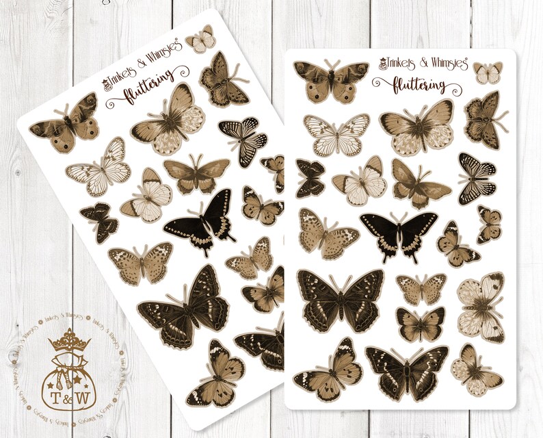 Fluttering Butterfly Planner Stickers | Butterflies Planner Stickers - Etsy