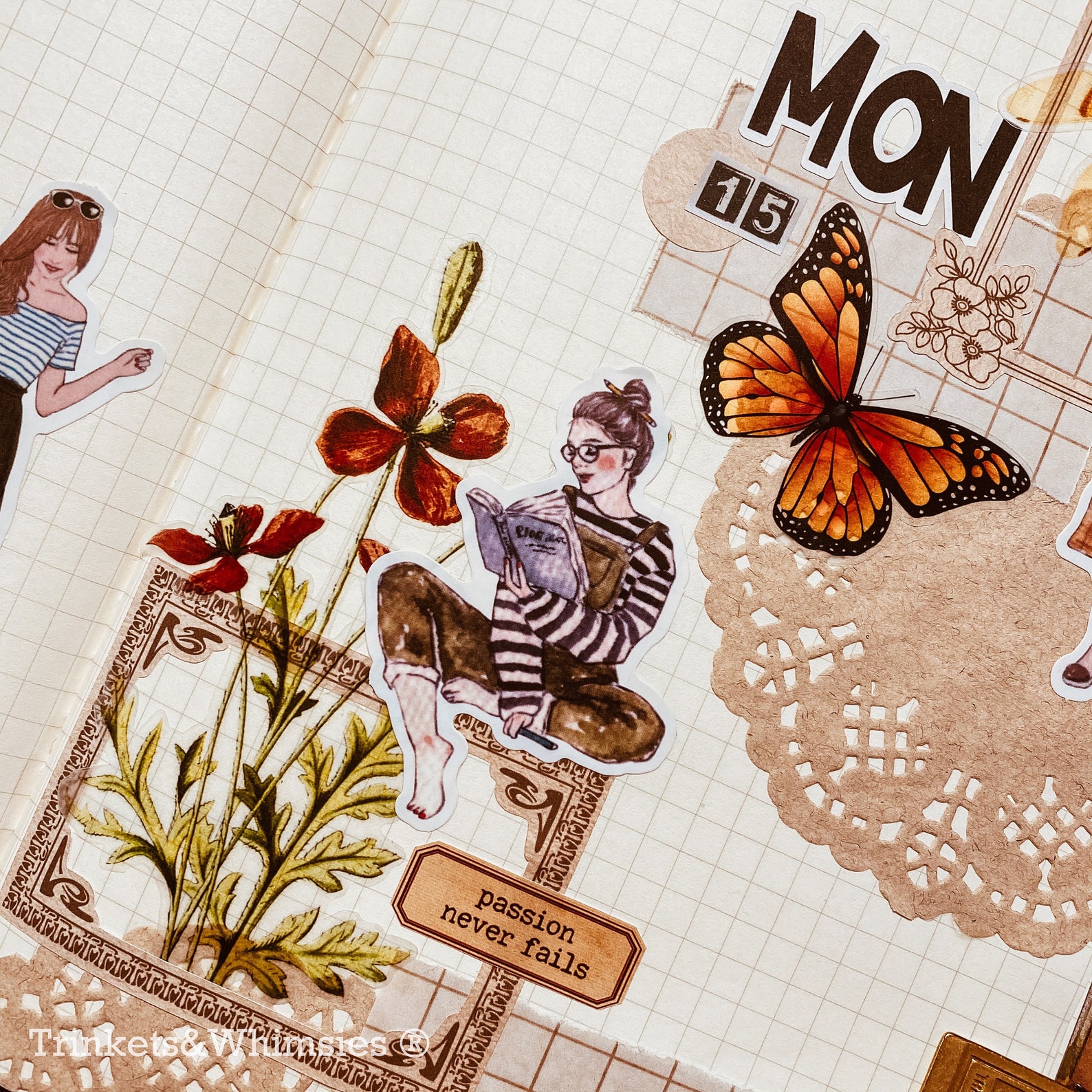 Frames Sticker Flakes in a Tin Can Photo Border Classic | Etsy