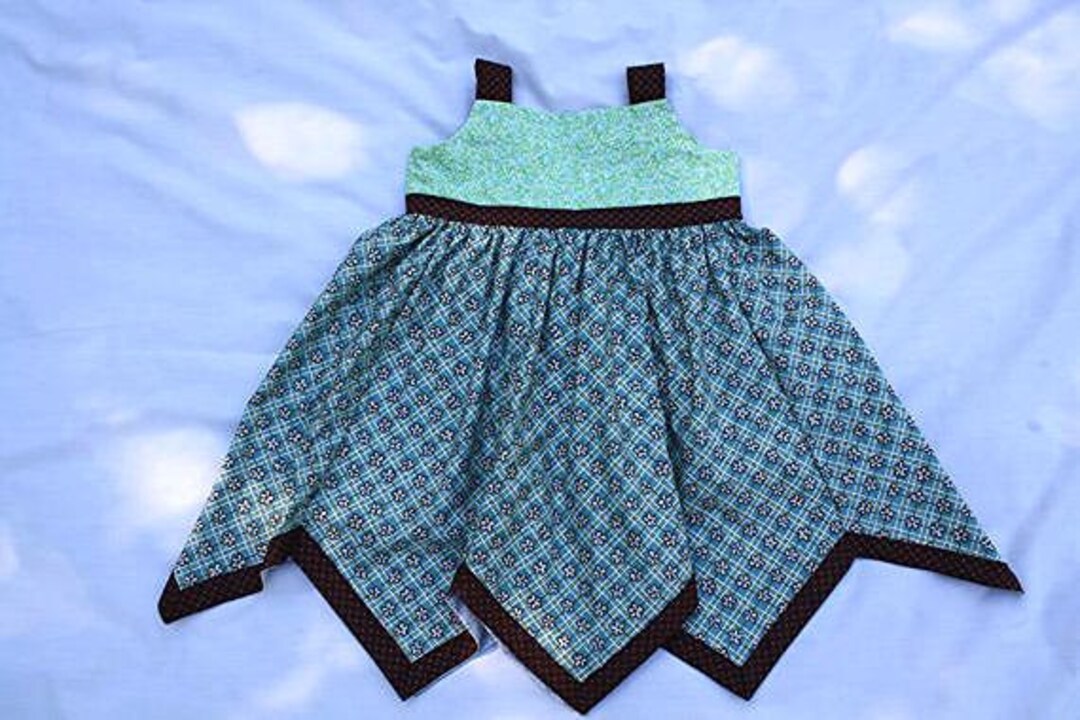 Girls Handkerchief Style Dress With Knot Straps - Etsy