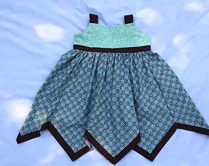 Girls Handkerchief Style Dress With Knot Straps - Etsy
