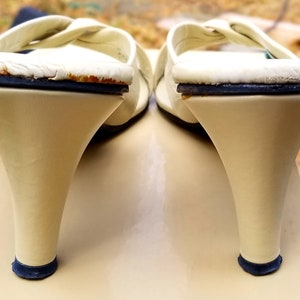 Vintage Maharani Bone Colored Heels Sz 7.5 - Etsy